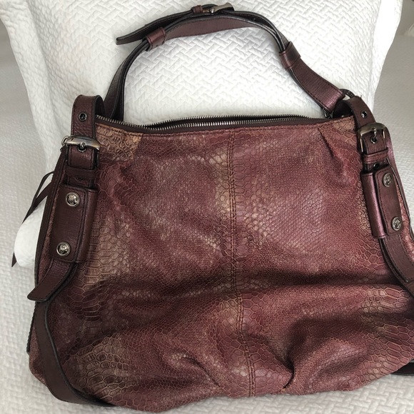 Michele | Bags | Michele Leather Hobo Handbag | Poshmark